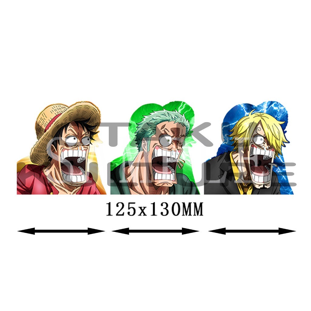 LUFFY/ZORO/SANJI SCREAMING 3D MOTION STICKER – Otaku Kulture | All ...