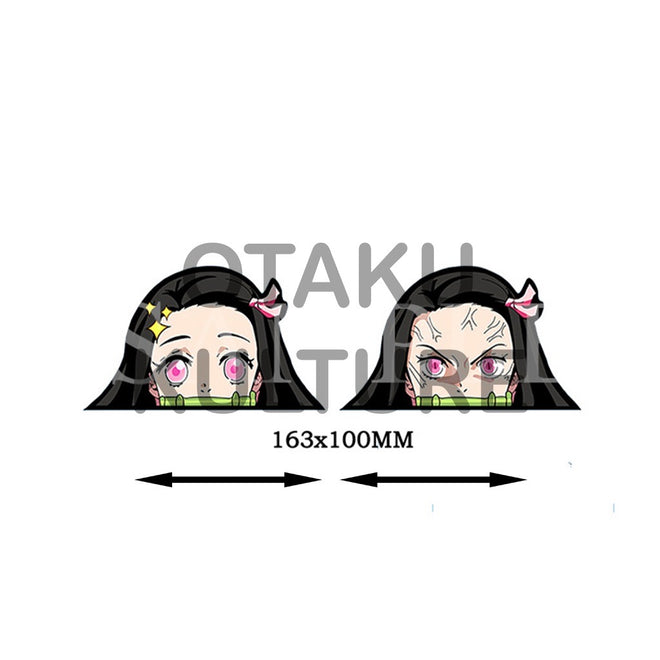NEZUKO HALF FACE 3D MOTION STICKER – Otaku Kulture | All Things Anime