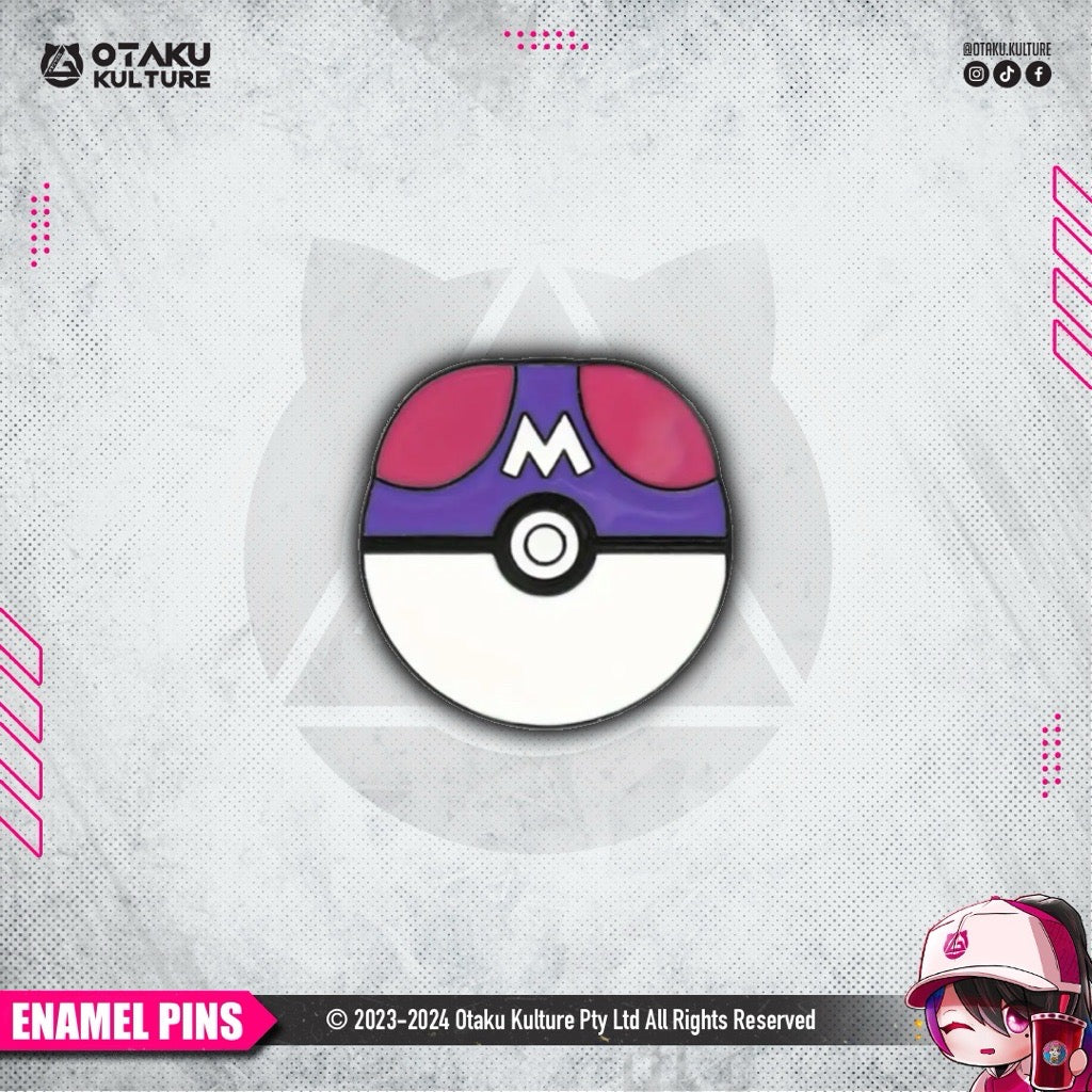 POKEMON MASTER BALL ENAMEL PIN – Otaku Kulture | All Things Anime