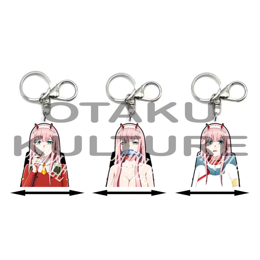 ZERO TWO 3D MOTION KEYCHAIN – Otaku Kulture | All Things Anime